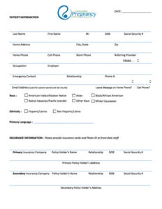 High Risk Pregnancy Center of Kansas City - Patient Forms